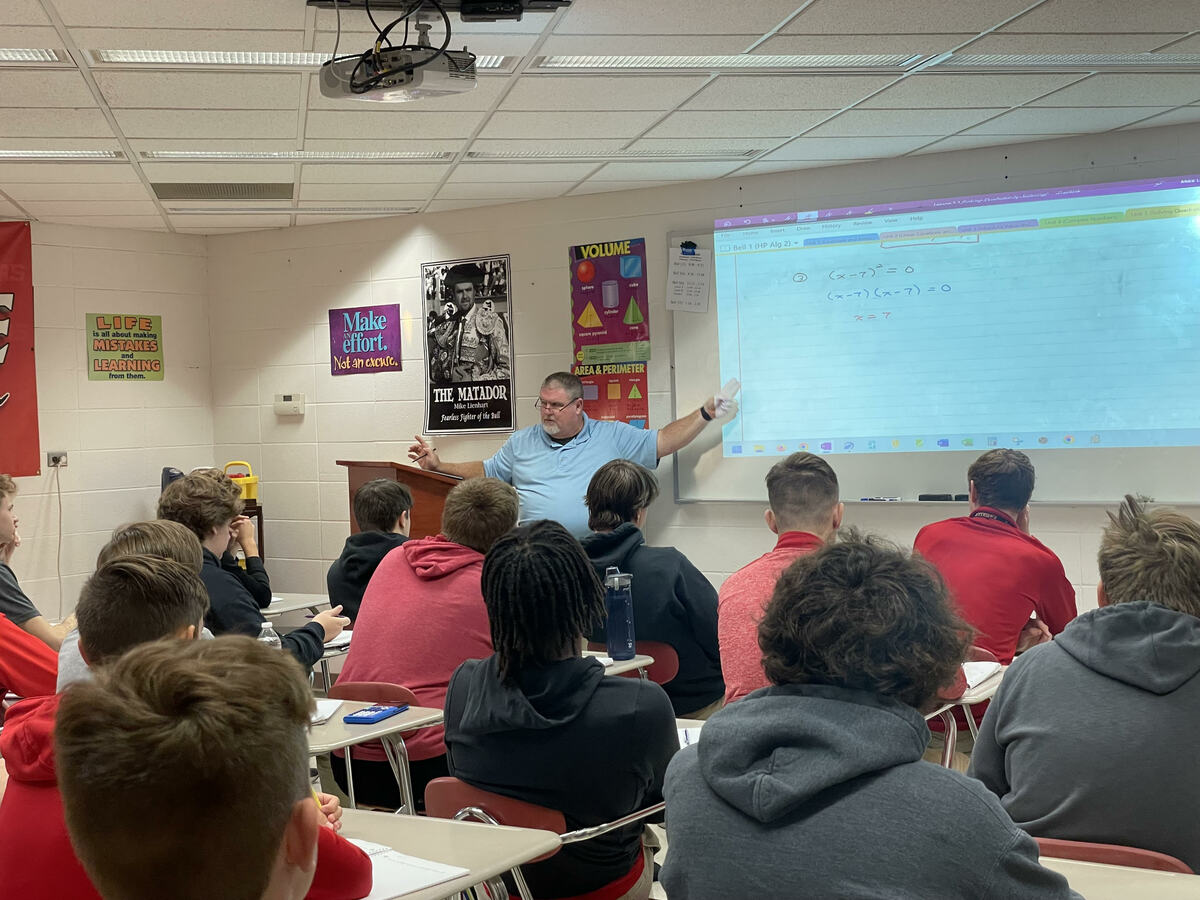 High School Math Classroom